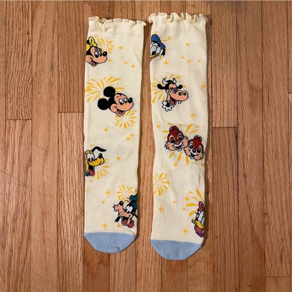 Disney | Accessories | Disneyland Mickey And Friends Crew Socks | Poshmark
